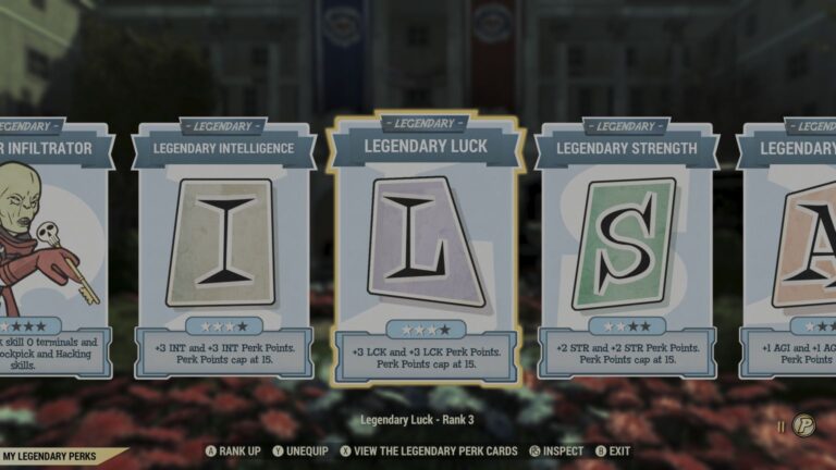 Legendary SPECIAL Perks in Fallout 76 - Dragonchasers